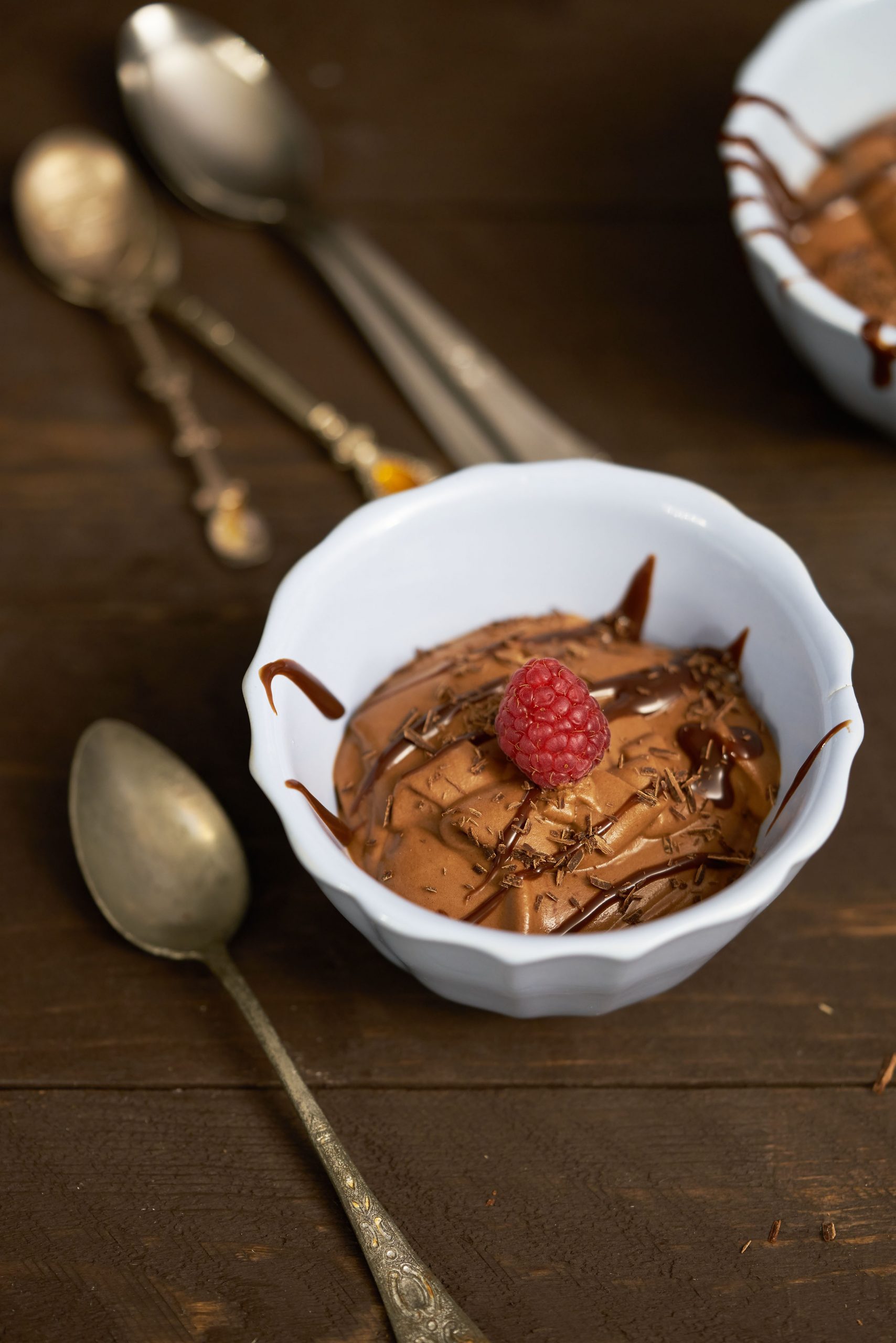 Chocomousse met chocolade karamel - Dishcover